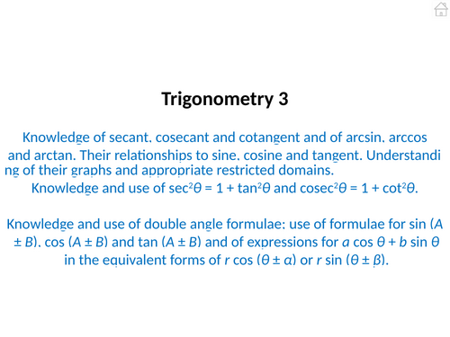 Pure Mathematics 3 PowerPoint Pack | Teaching Resources