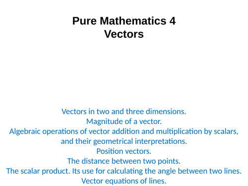 Pure Mathematics 4 PowerPoint Pack | Teaching Resources