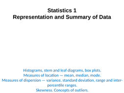 Statistics 1 PowerPoint Pack | Teaching Resources