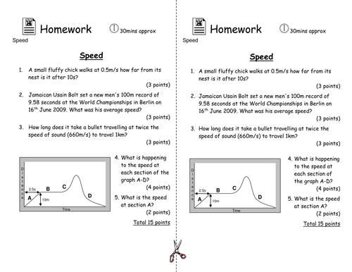 Speed | Teaching Resources