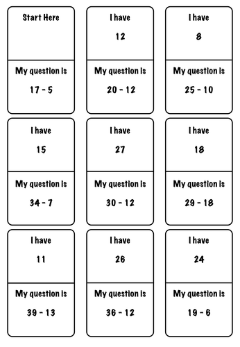 Addition and Subtraction Loop Cards | Teaching Resources