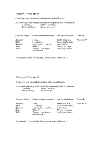 Poetry - Riddle Poems - Solving and writing - 2 whole, detailed lessons ...