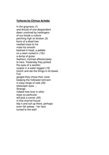 Poetry From Other Cultures Fully Resourced KS3 Scheme of Work by ...
