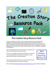 The Creation Story Resource Pack by bestprimaryteachingresources - UK ...