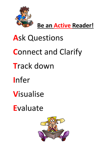 Active Reading-Comprehension or Guided Reading Activities | Teaching ...
