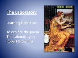 The Laboratory by Robert Browning | Teaching Resources