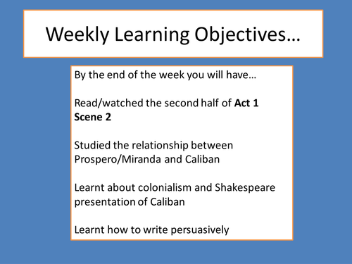 The Tempest Caliban Act 1 Scene 2 | Teaching Resources