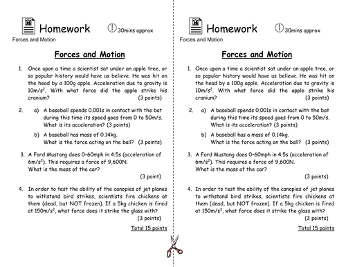 Forces and Motion | Teaching Resources
