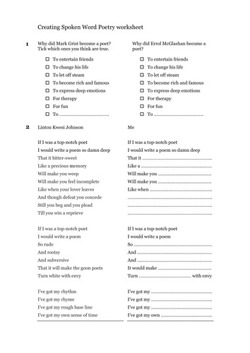 Introduction to Poetry - Making Poetry Interesting - 6 whole, detailed ...