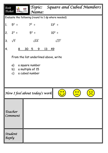 Square Roots Lesson with 2 tasks and an extension | Teaching Resources