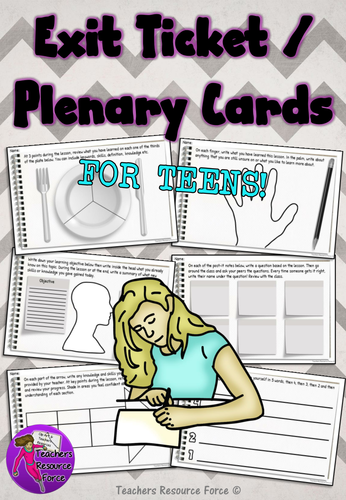 Exit Ticket / Plenary Cards to measure progress | Teaching Resources