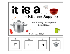 Easy Reader Kitchen Supplies by AdaptEd4SpecialEd | Teaching Resources