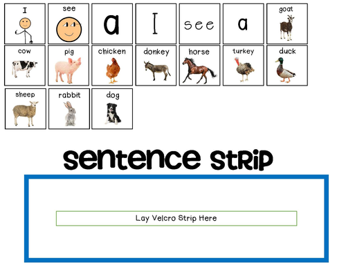 I see... Farm Animal Easy Reader Special Education Autism | Teaching ...