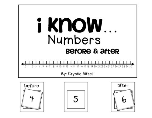 I Know... Numbers Orders Before & After 1-30 Adapted Math Book ...