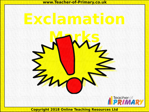 Exclamation Marks | Teaching Resources
