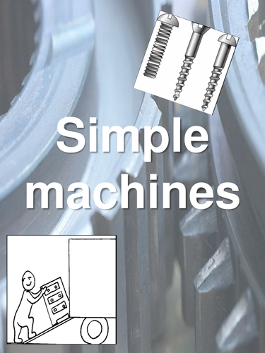 Simple Machine card game, bulletin board and graphic organizers ...