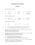 Advanced Applied Higher Mathematics worksheets x11, unit 1 summary ...