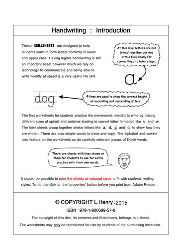 HANDWRITING - Entry Level 1 | Teaching Resources