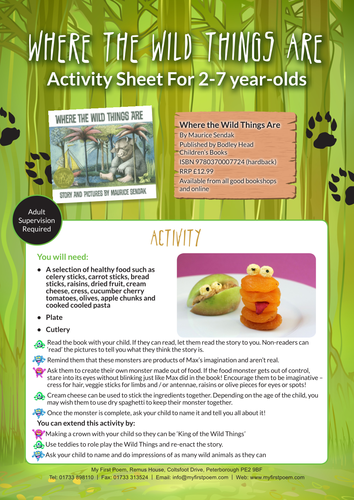 Where the Wild Things Are Book Activity Sheet | Teaching Resources