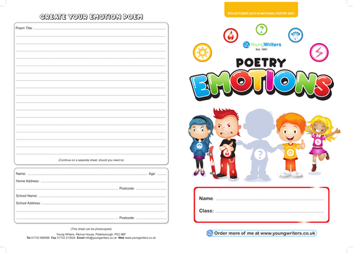 Poetry Emotions Lesson Plan and Presentation | Teaching Resources