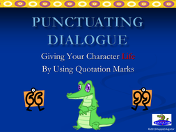 Punctuation - Punctuating Dialogue PowerPoint UK version | Teaching ...