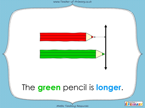 Longer or Shorter - Year 1 | Teaching Resources