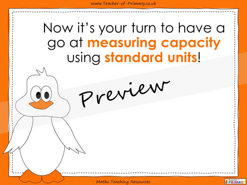 Measuring Capacity Using Standard Units - Year 1 | Teaching Resources