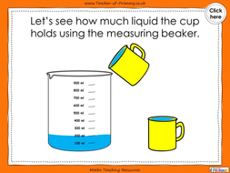 Measuring Capacity Using Standard Units - Year 1 | Teaching Resources