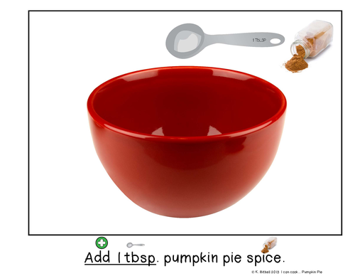 Cooking Visual Recipe:Pumpkin Pie Special Education Autism SymbolStix ...