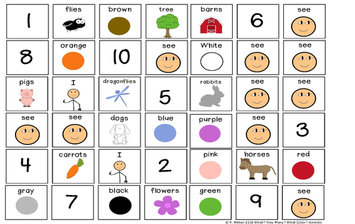 I see...How Many? Color? What? Farm Adapted Book Special Education ...