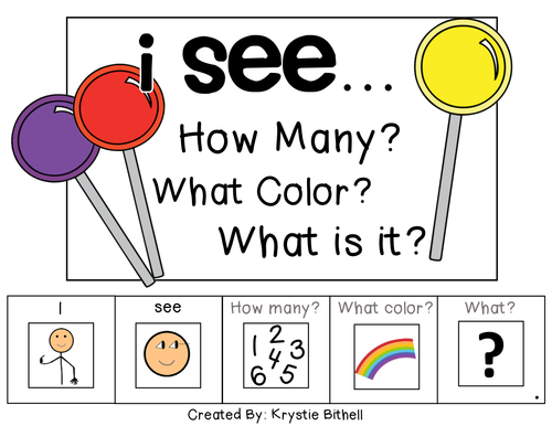 How Many? Color? What? Adapted Book Bundle Special Education Autism ...