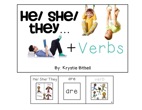 VERBS... 6 VERB Adapted Books BUNDLE | Teaching Resources