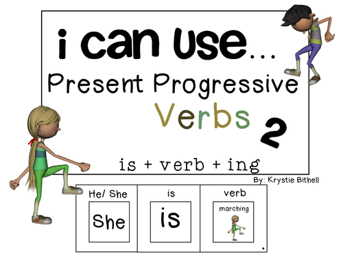 VERBS... Present Progressive Verbs Adapted Book Bundle | Teaching Resources