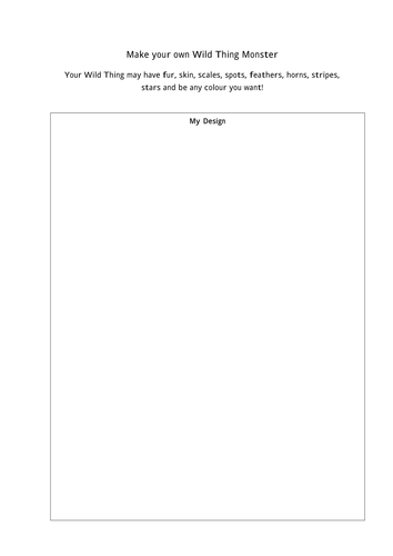 Where The Wild Things Are Resource Pack | Teaching Resources