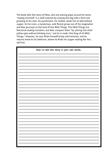 Where The Wild Things Are Resource Pack | Teaching Resources