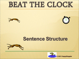 Sentence Structure Beat the Clock | Teaching Resources