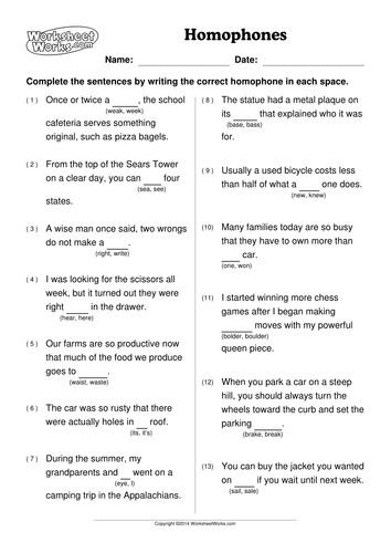 Homophones | Teaching Resources