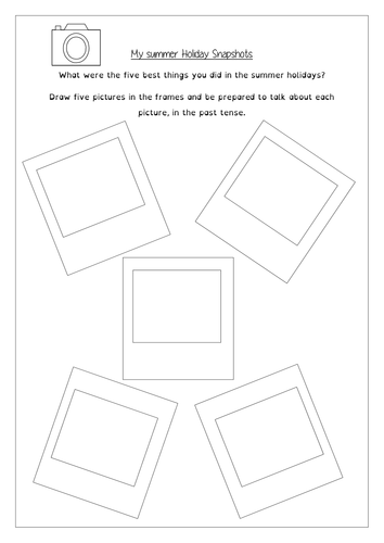 Summer holiday diary writing | Teaching Resources