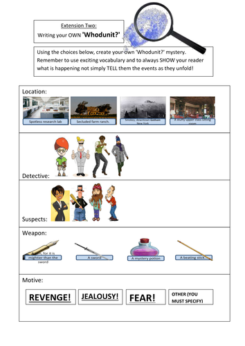 Year 9 Murder Mystery: Language Focus | Teaching Resources