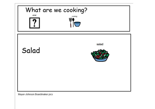Visual Recipe Books to make mini quiches and salad | Teaching Resources