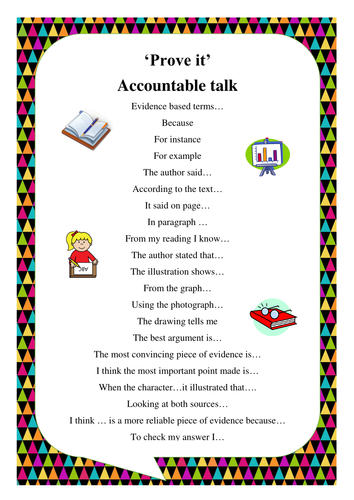 Accountable talk - supporting speaking and listening | Teaching Resources