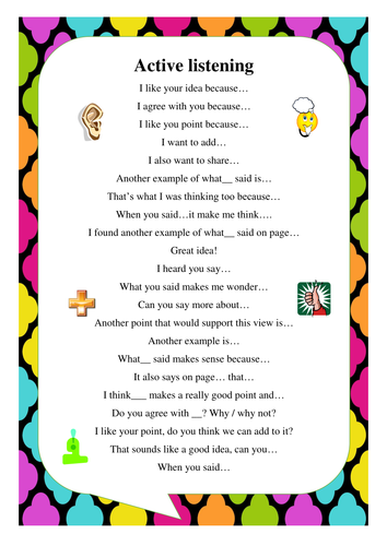Accountable talk - supporting speaking and listening | Teaching Resources