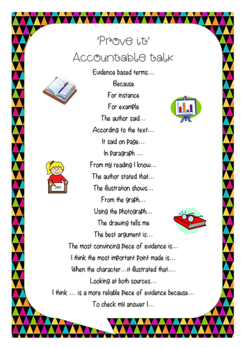 Accountable talk - supporting speaking and listening | Teaching Resources