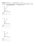 Using Equations to Solve for Unknown Angles | Teaching Resources