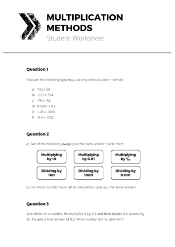 Multiplication Methods - Complete Lesson | Teaching Resources
