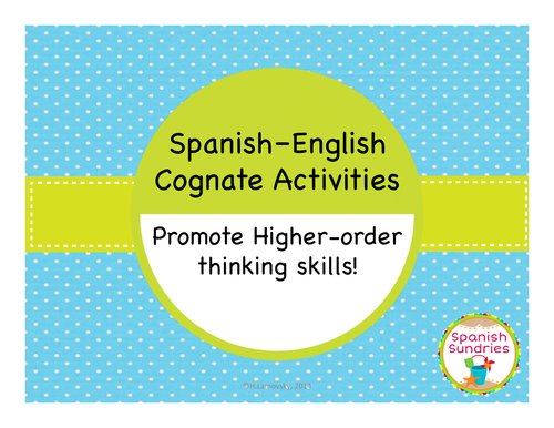 Spanish-English Cognate Activities | Teaching Resources