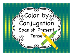Color by Conjugation - Spanish Present Tense Coloring Puzzles ...