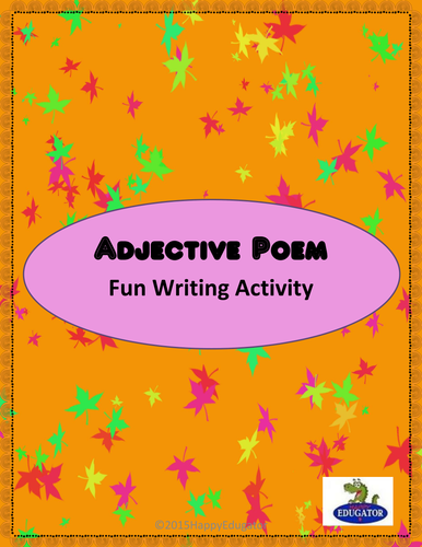 Adjective Poem | Teaching Resources