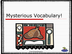 Mystery Vocabulary PowerPoint | Teaching Resources