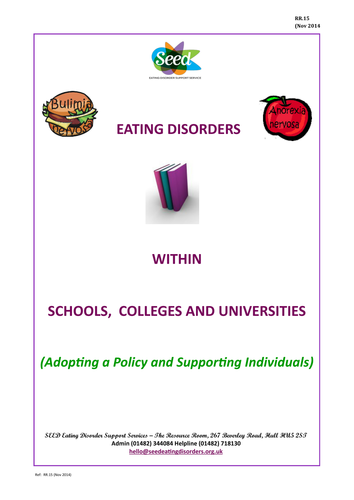SEED guidance for tackling eating disorders in schools | Teaching Resources